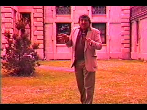 Jonathan Frid at Lockwood-Mathews Mansion Describing House of Dark Shadows film shoot