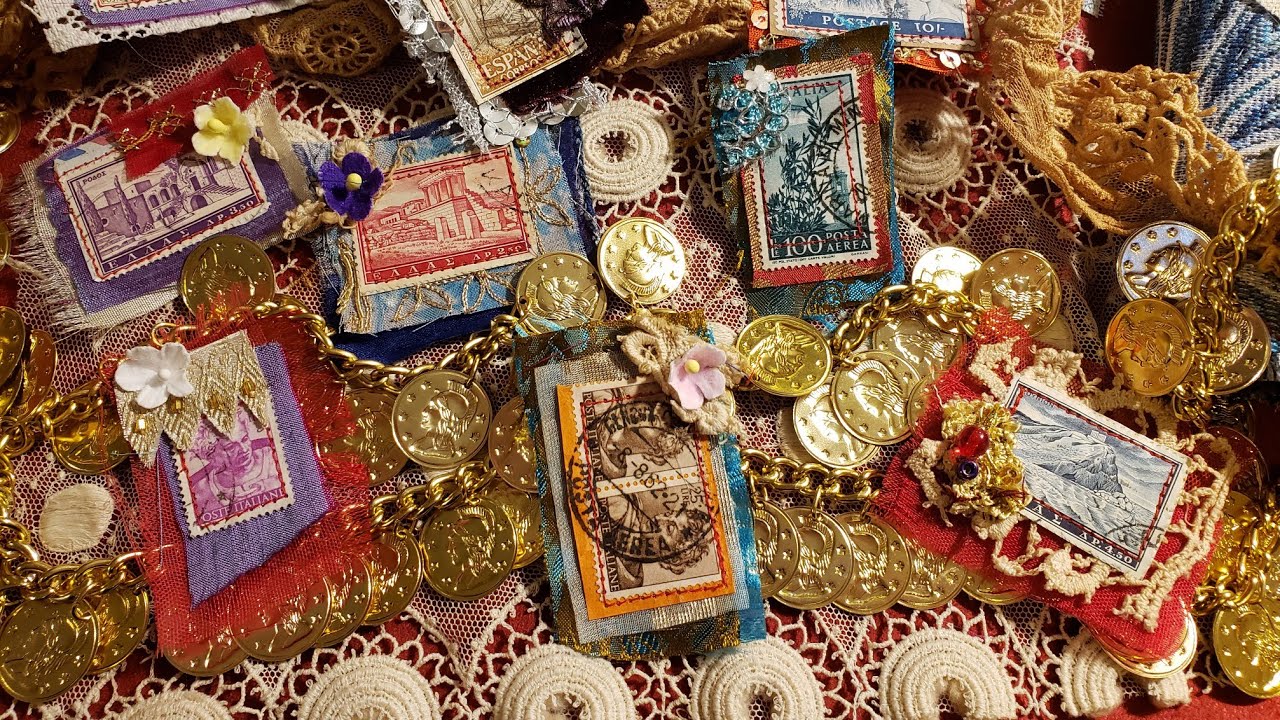 Bohemian Junk Journal - Scrappy Bohemian Stamp Clusters - Newbie Craft ...