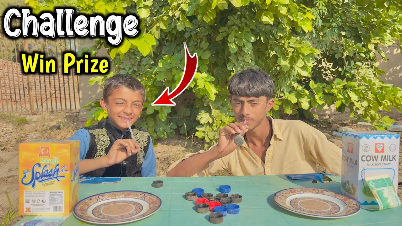 Fill This Plate First Of Lids With Straw And Win The Big Prize Crazy Challenge | Crazy Challenge ...