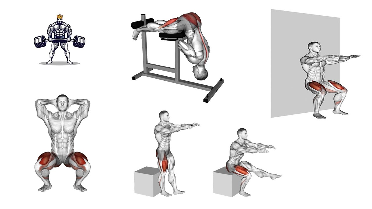 12 EXERCICES POUR LES CUISSES A LA MAISON - YouTube