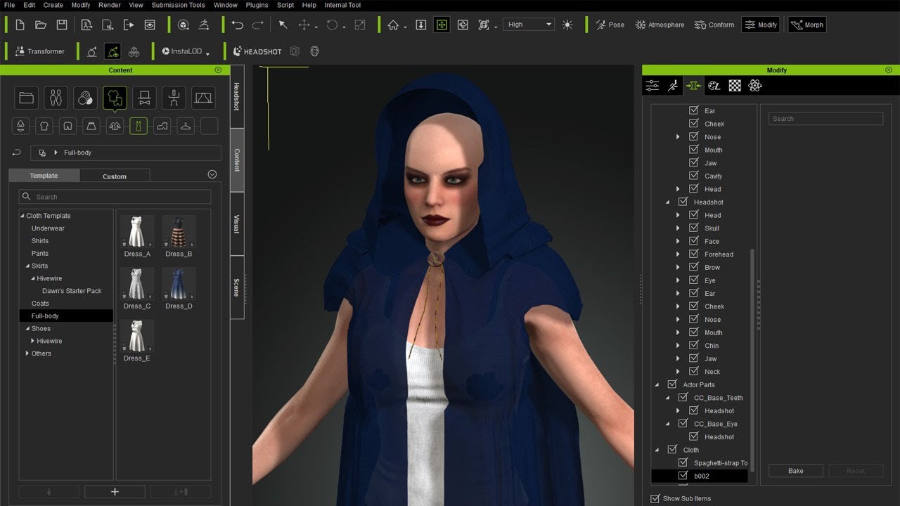 How to Make Stylish 3D Female Character in Character Creator 3 - YouTube