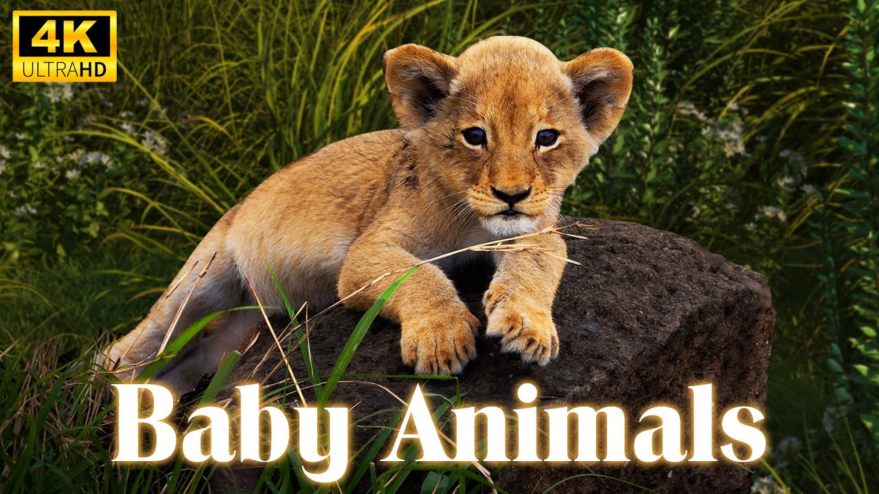 Magical World Of Baby Animals With Relaxing Music, Beautiful Relaxing ...