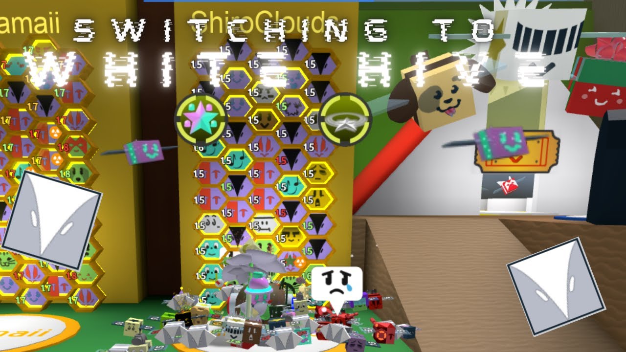 SWITCHING TO WHITE HIVE | Bee Swarm Simulator - YouTube