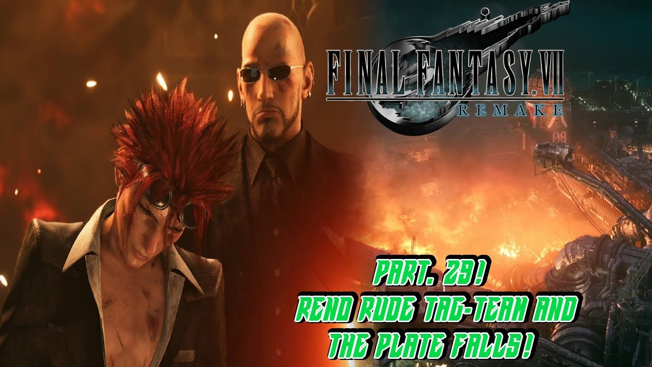 Final Fantasy VII Remake pt. 29! TURK TAG-TEAM & THE PLATE FALL!! - YouTube