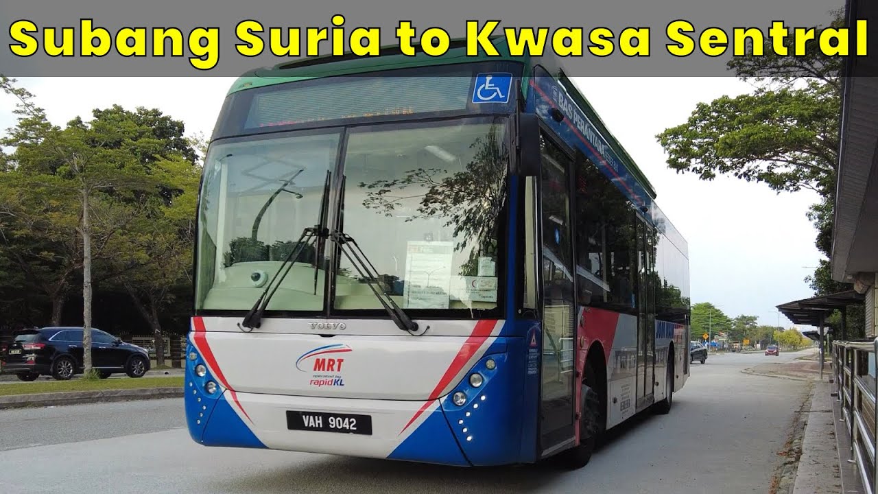 rapidKL T802 Route Visualisation | Subang Suria to Kwasa Sentral - YouTube