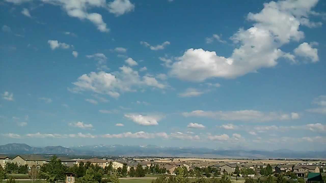 Boulder Front Range time lapse clouds rolling in - YouTube