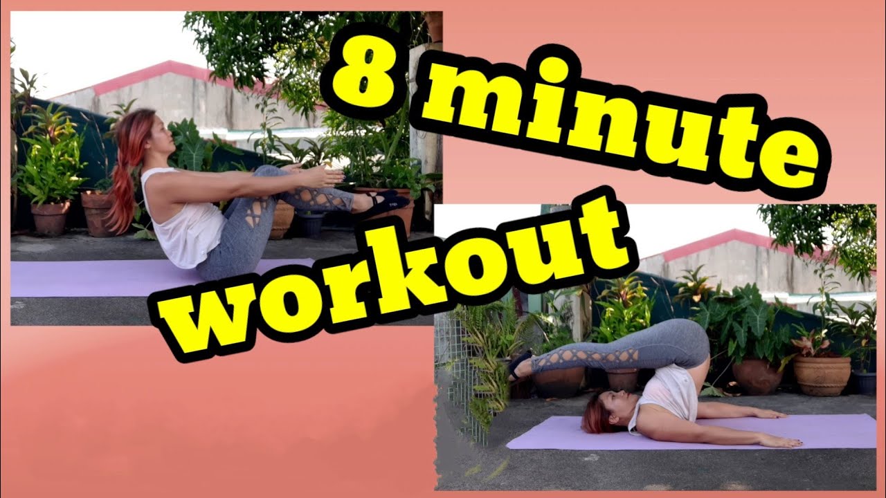 8 MINUTE WORKOUT core and legs - YouTube