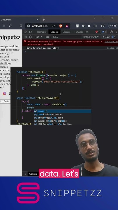 Asyncawait Simplify Your Javascript Asynchronous Code 🚀 Asyncawait Webdevelopment