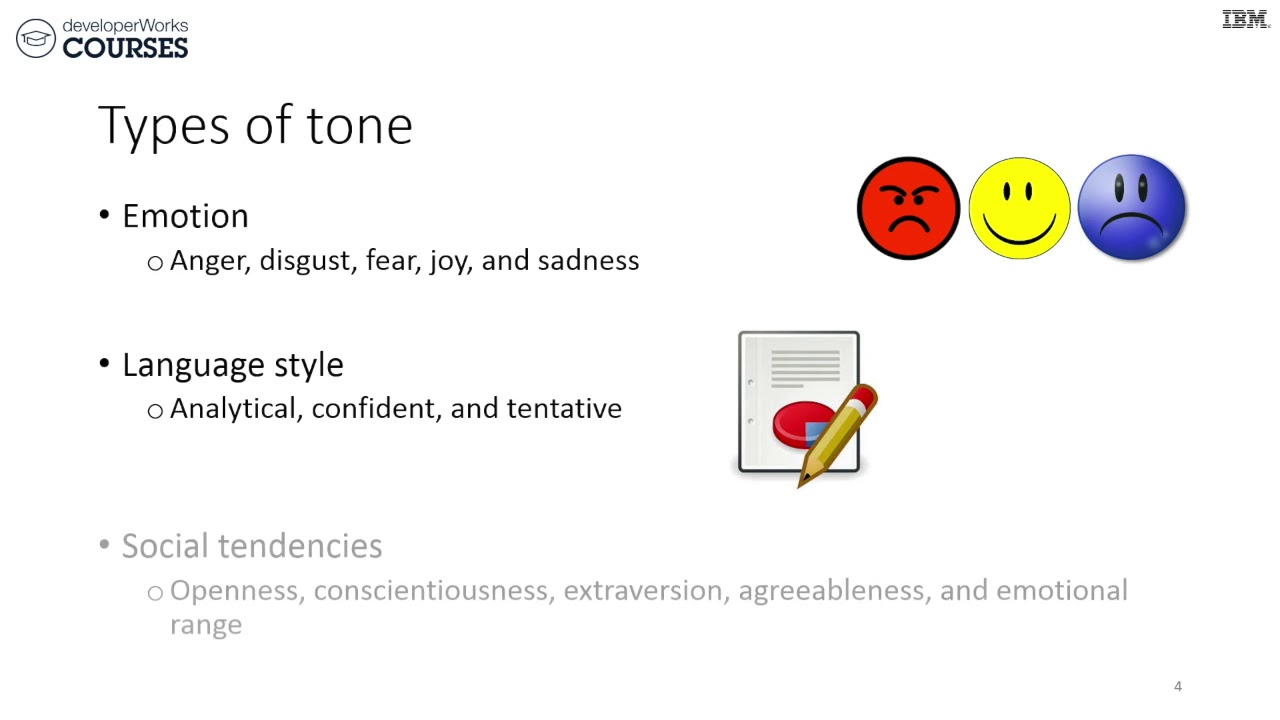 Tone Analyzer Service Overview - YouTube