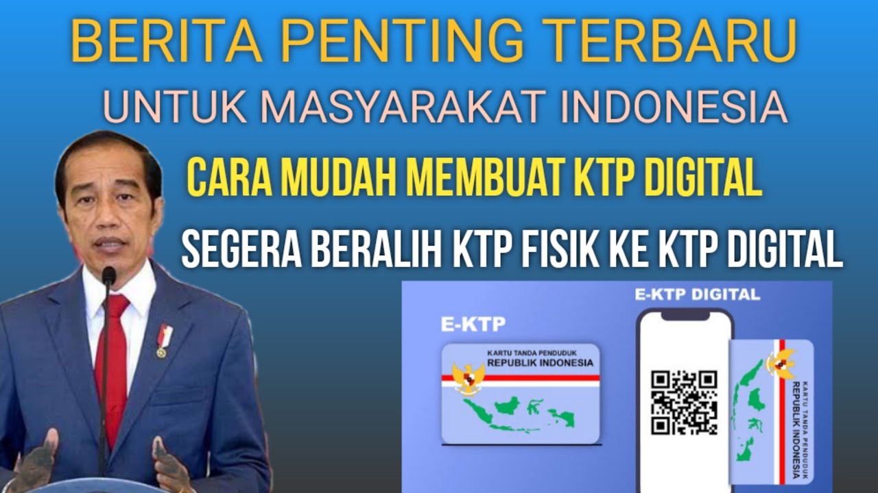 Berita penting !! Cara update KTP fisik ke KTP Digital th 2023 - YouTube