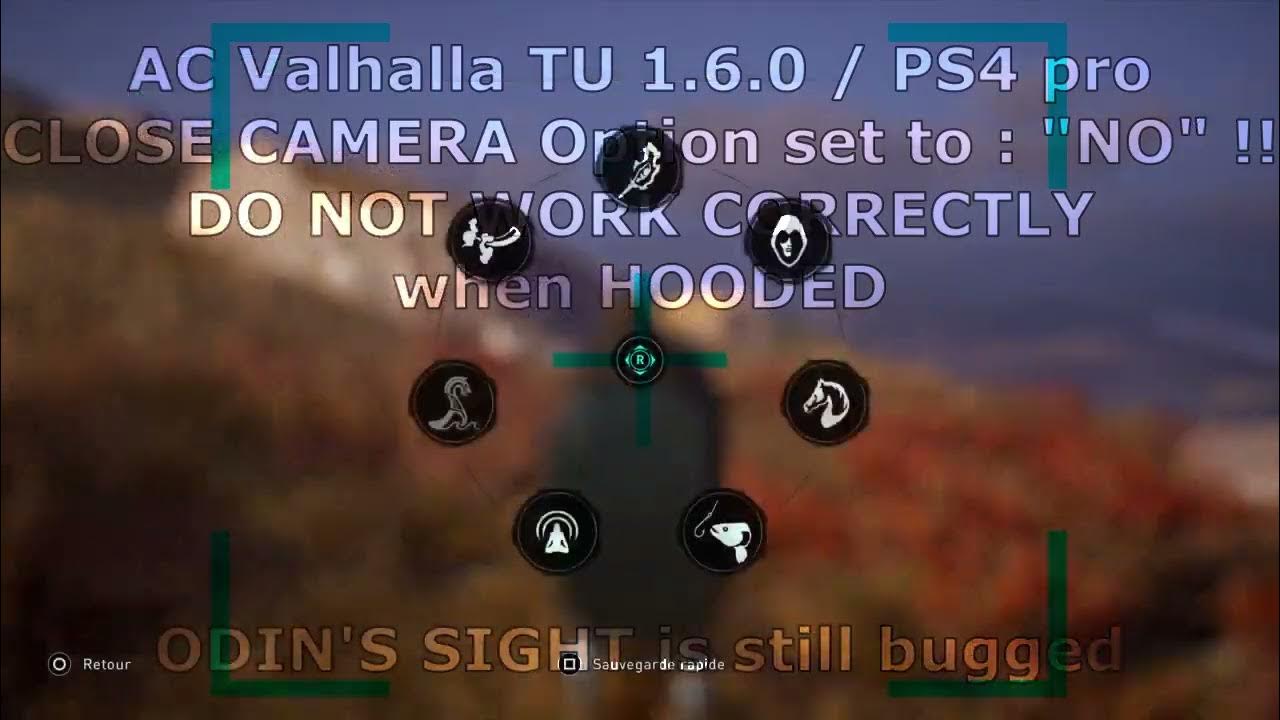 Assassin's Creed® Valhalla : Close Camera issue when Hooded / Odin's Sight issue // TU 1.6.2 --1 ...