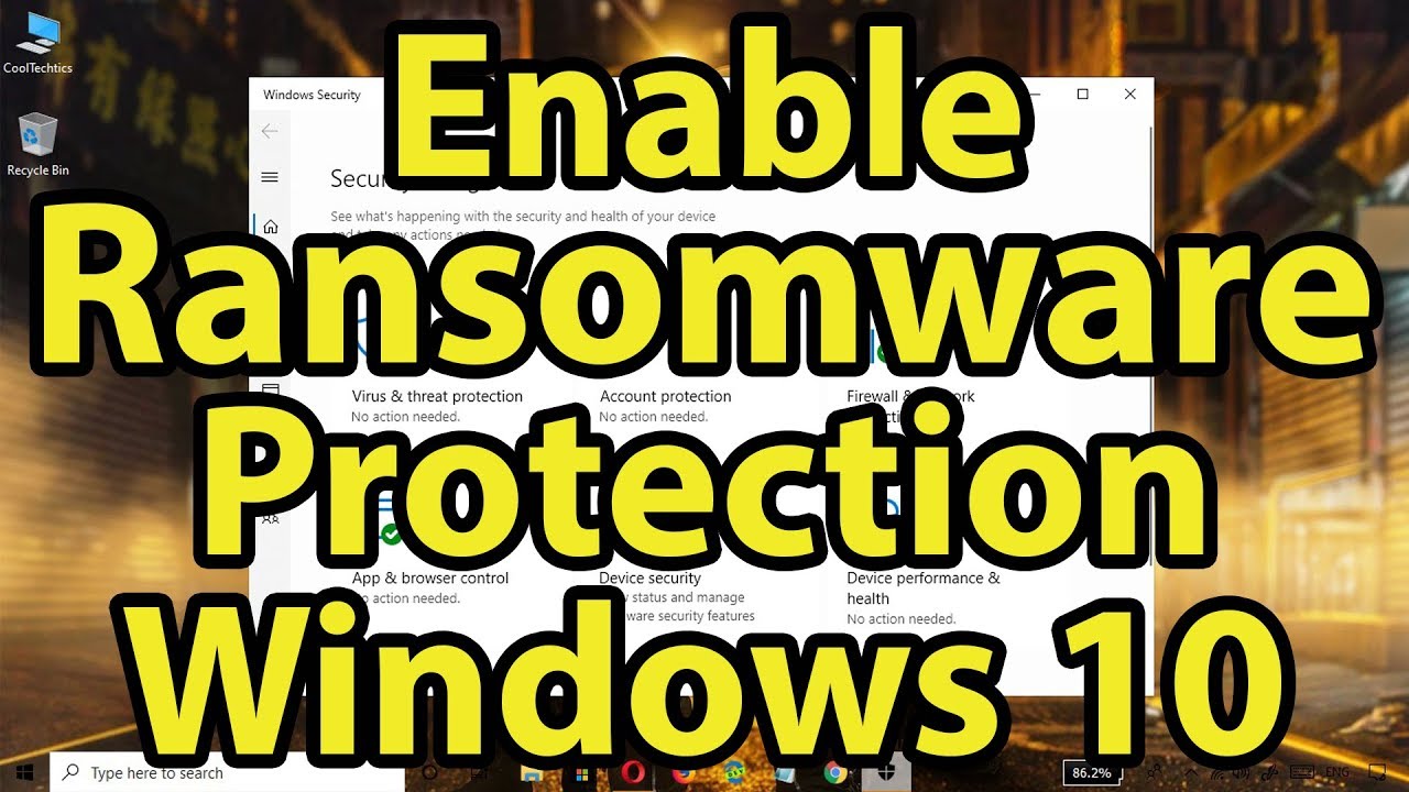 How to enable Ransomware Protection in Windows 10 || How to Add custom ...