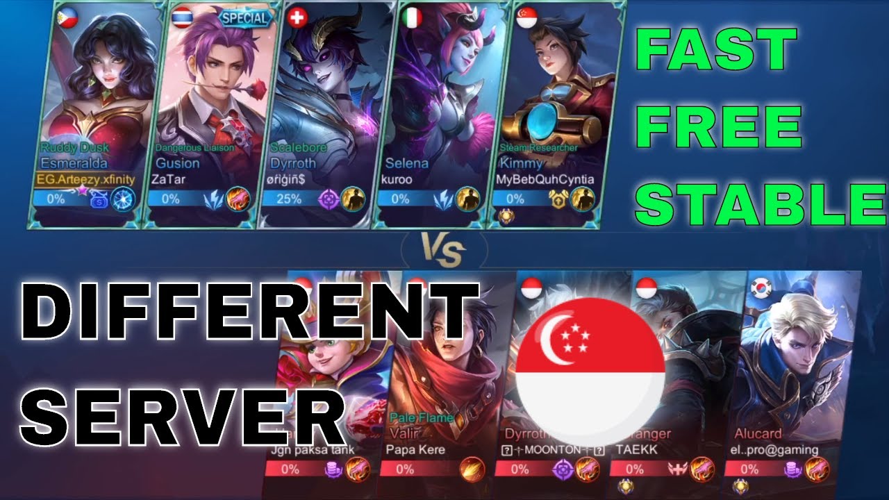 How to play with DIFFERENT SERVER[SG]. Mobile Legends iOS/Android ...