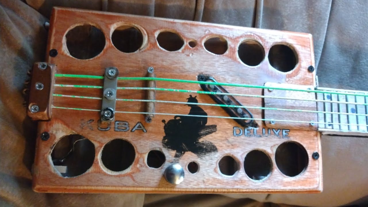 Cigar box bass guitar Demo#1 - YouTube