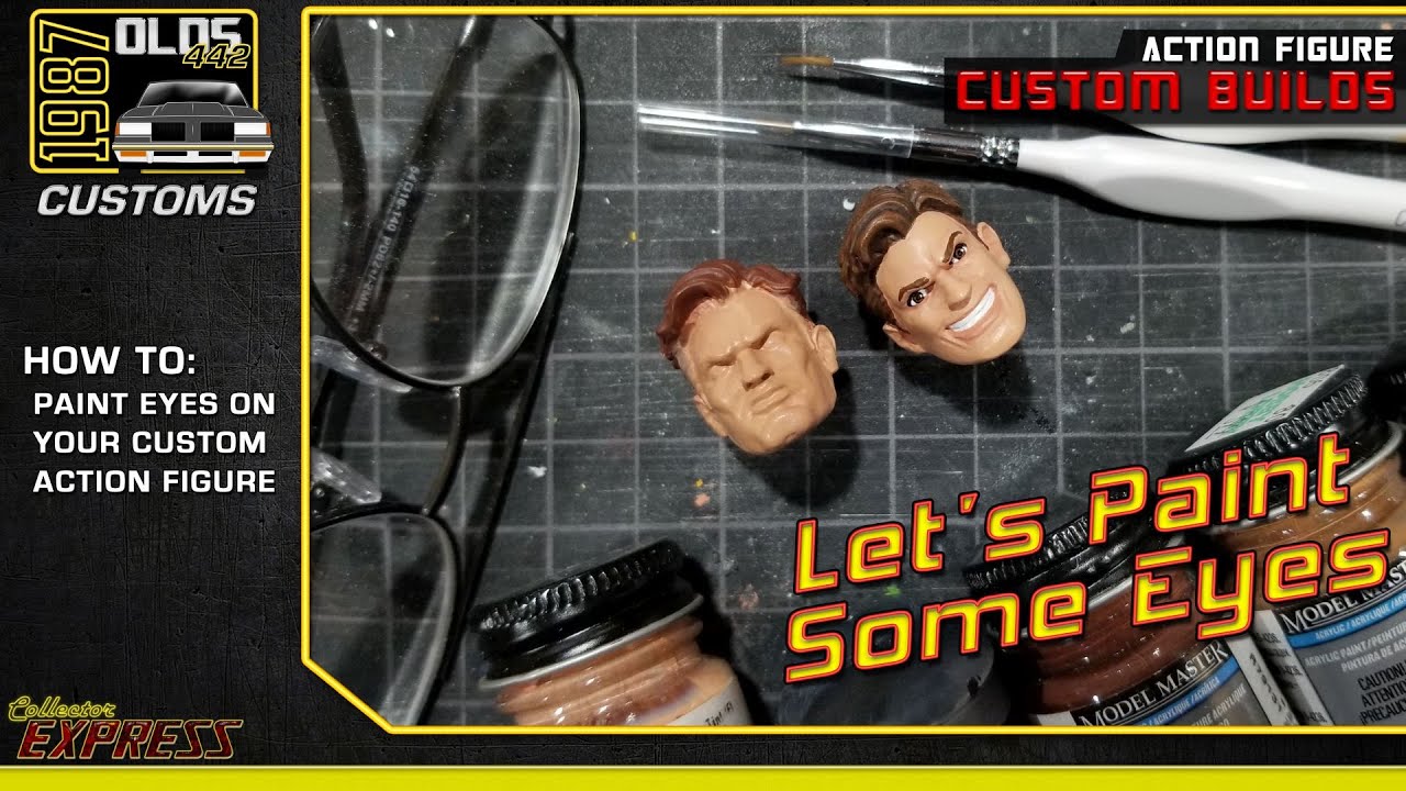 How to Paint Eyes on Your Custom Action Figure | Customizing Action ...