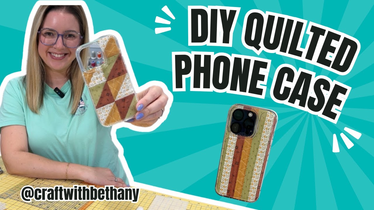 Quilted Phone Case Tutorial | Easy DIY Beginner Project | Learn to Sew - YouTube