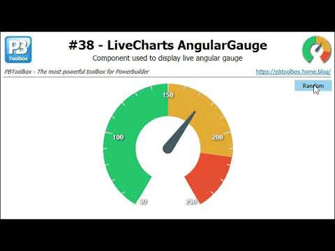 PBToolbox Powerbuilder LiveCharts Angular Gauge (#38) - YouTube