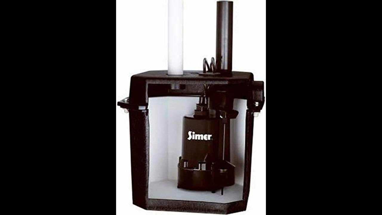 Simer 2925B Self Contained Above Floor Corrosion Resistant SumpLaundry ...