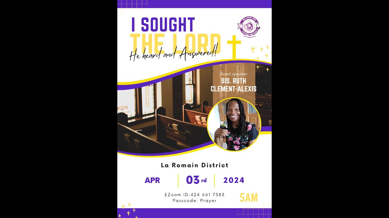 Sis Ruth Alexis of the Fyzabad SDA Church- April 3rd 2024 - YouTube