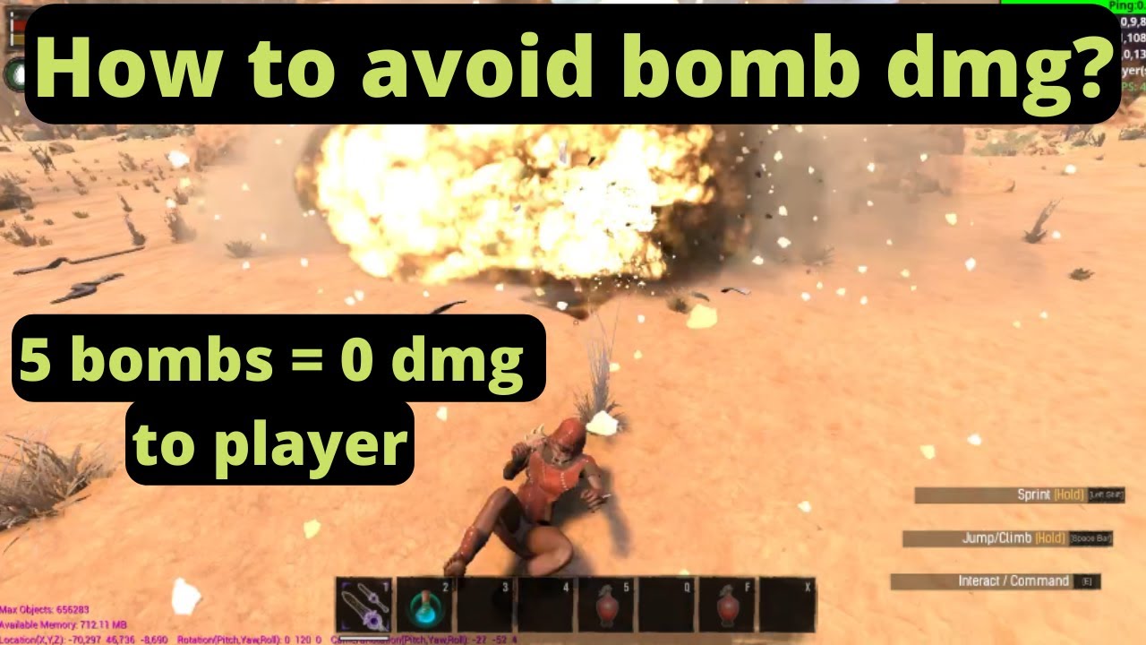 How to avoid bomb | explosive jar damage? | Raiding trick in Conan ...