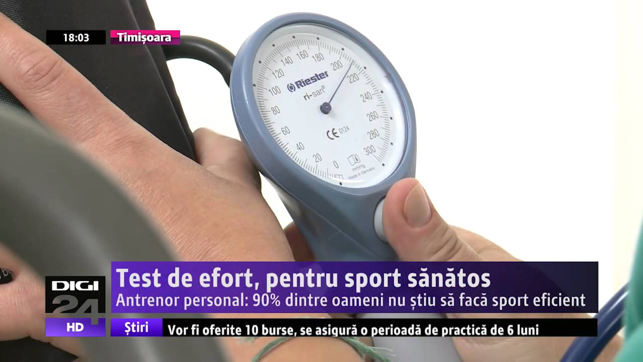 Test de efort, pentru sport sanatos - YouTube