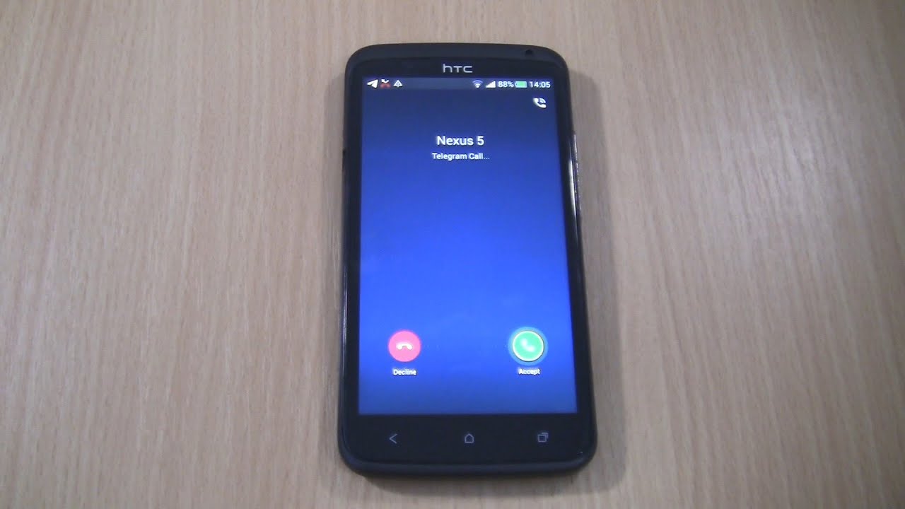 Telegram HTC ONE X Incoming Call - YouTube