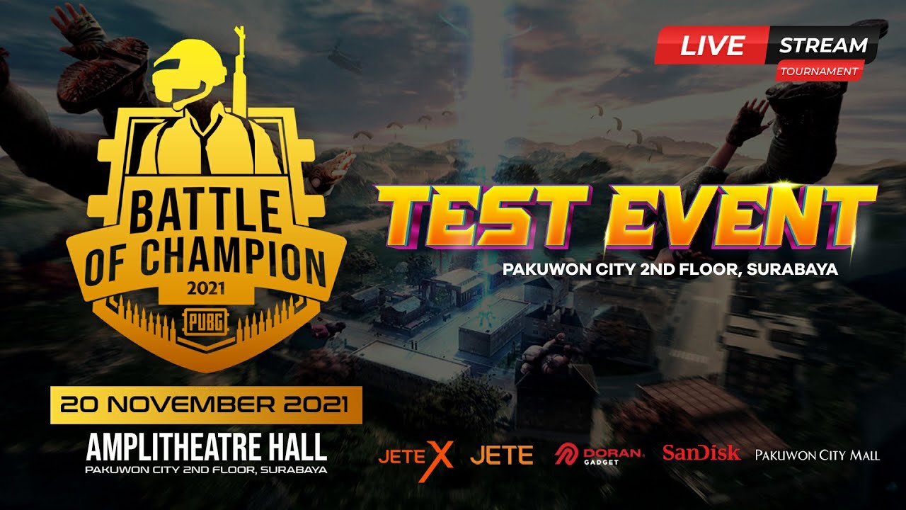 [TEST LIVE EVENT] PUBG Mobile Gaming Competition 2021 by JETEX ...