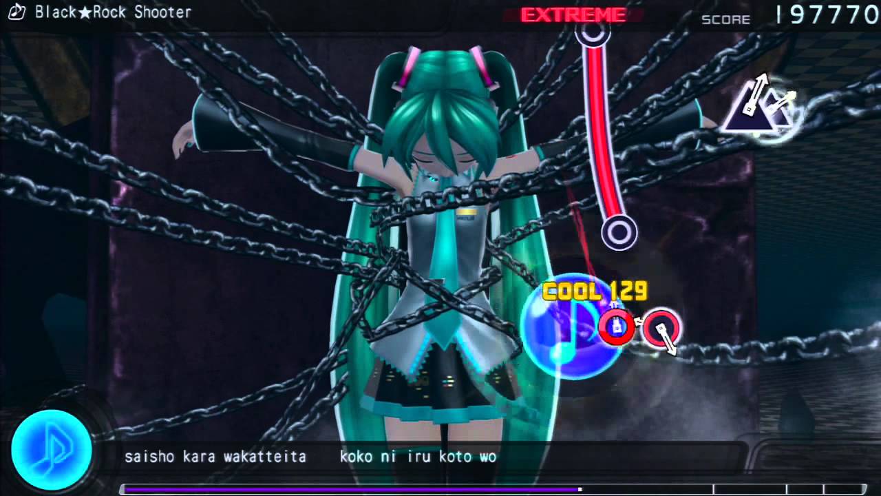 Hatsune Miku Project Diva F Black Rock Shooter Excellent Score ...