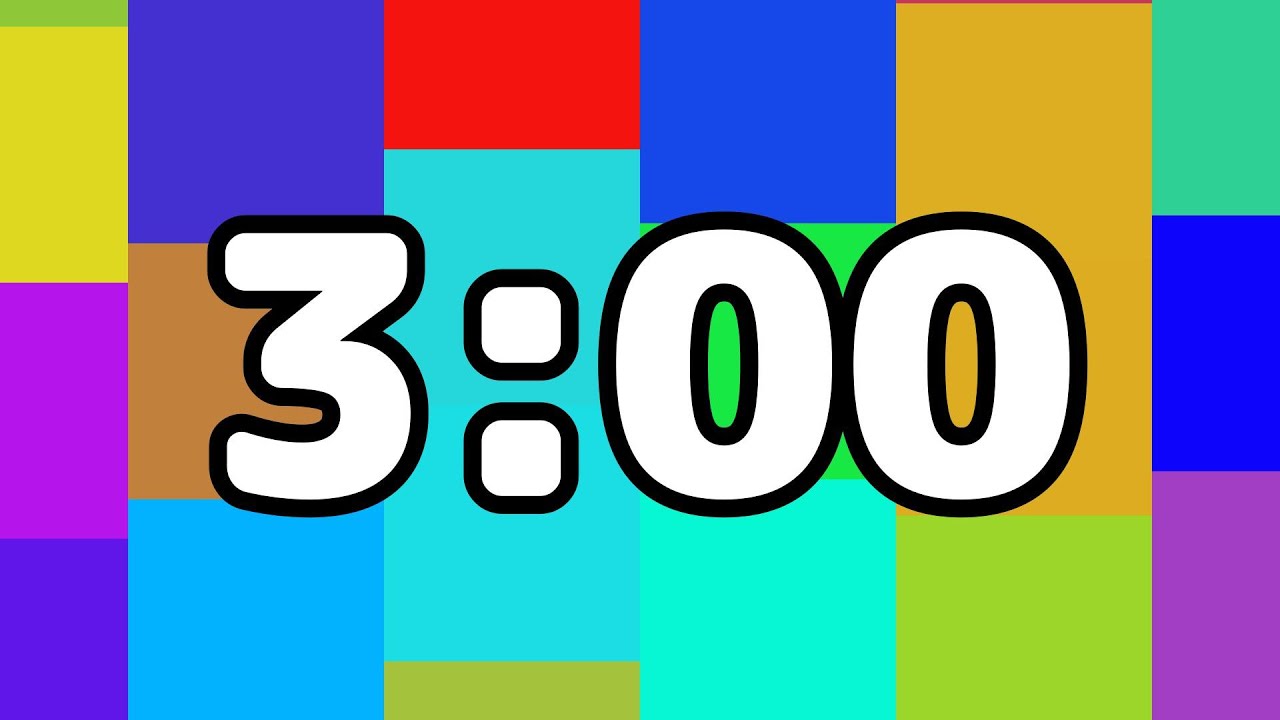 3 Minutes Timer ‐ Countdown Colorful Tiles - YouTube