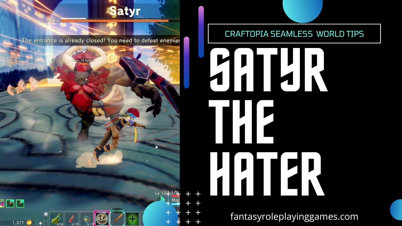 Craftopia Seamless World - Ruin Of Beginning | Satyr Boss | First ...