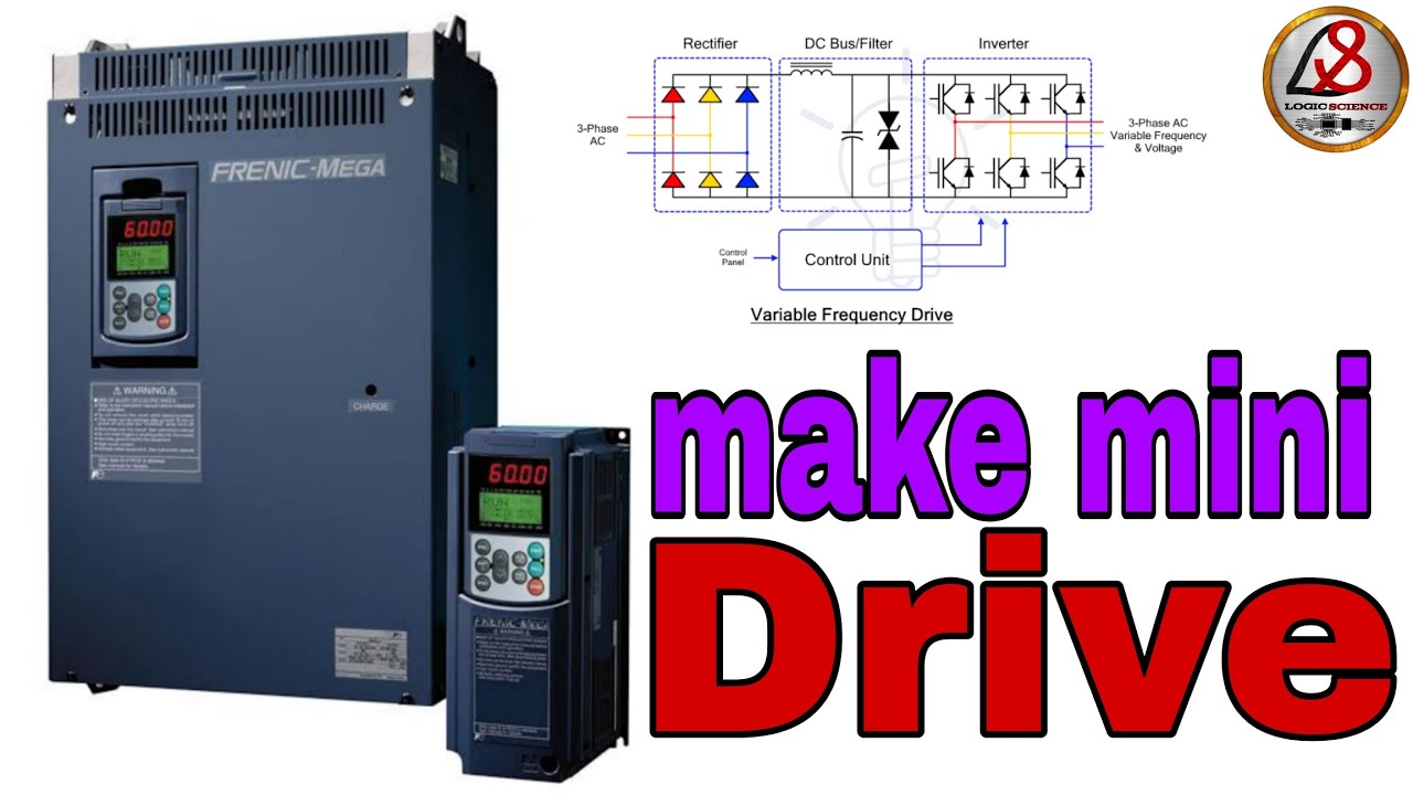 Home made mini motor drive using bc547 transistors vfd - YouTube