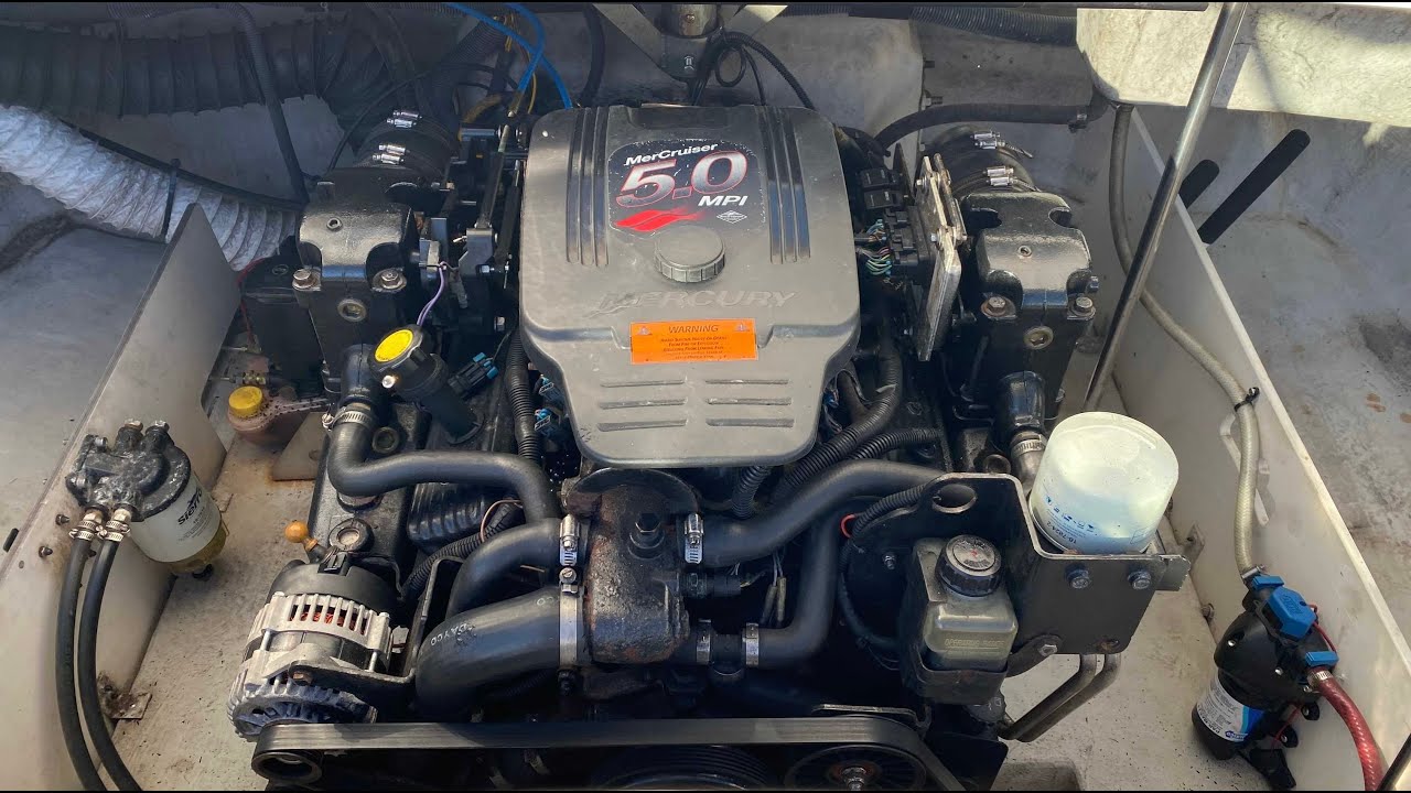 Mercruiser 5.0l MPI V8 Cold Start - YouTube
