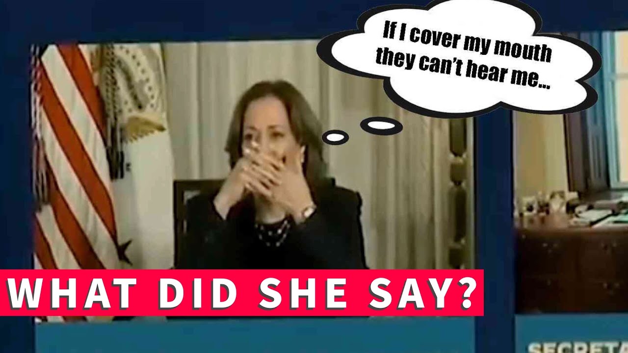 What did she say? VP Kamala Harris covers mouth during briefing on ...