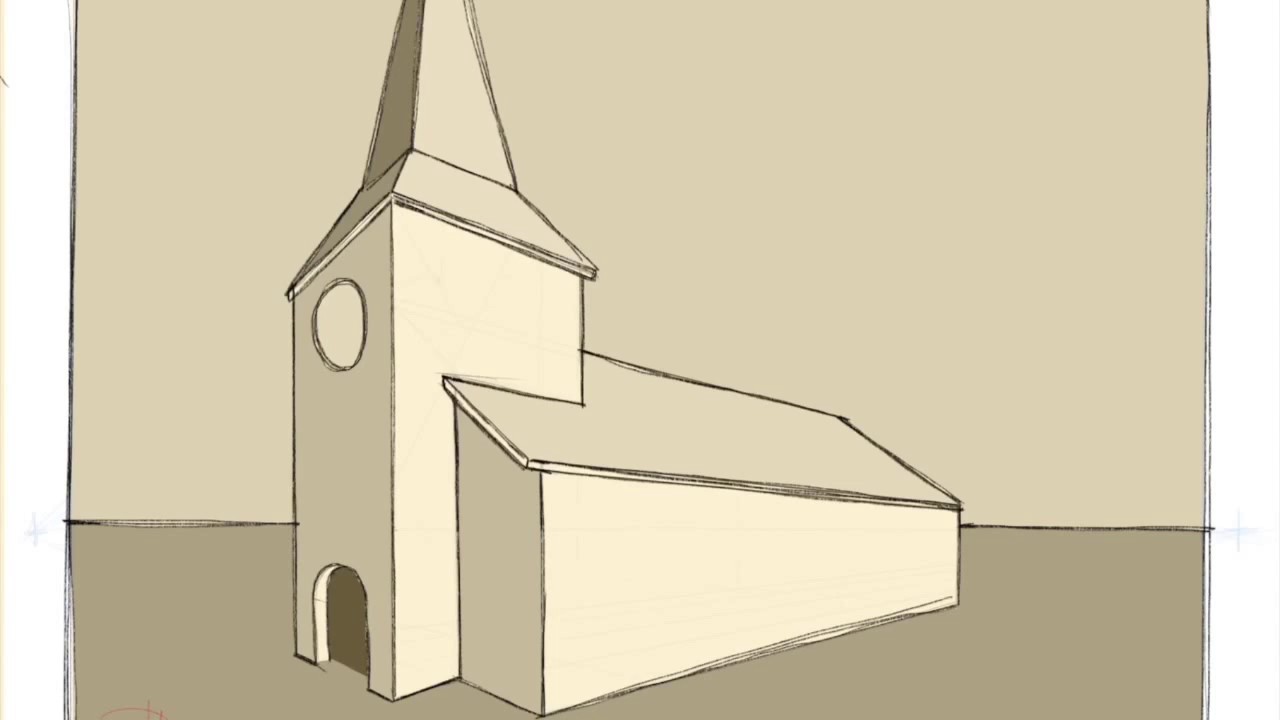 Schetsen van een kerktoren - YouTube
