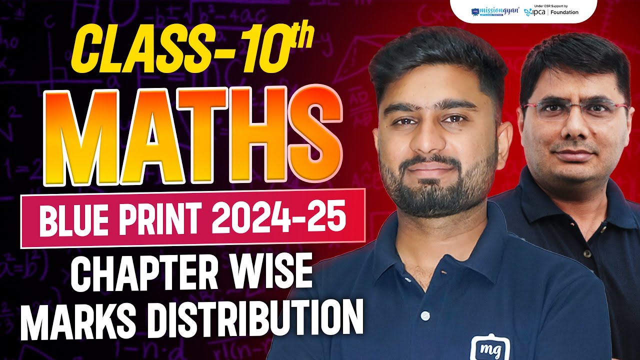 Class 10 Maths Blueprint 2025 🚀 | Maths Chapter-Wise Marks Distribution ...