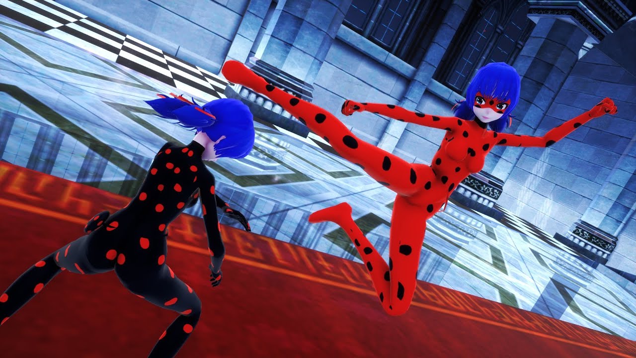 【MMD-PV】【Epic Fight】LadyBug VS Marinette Akumatized【60fps】 - YouTube