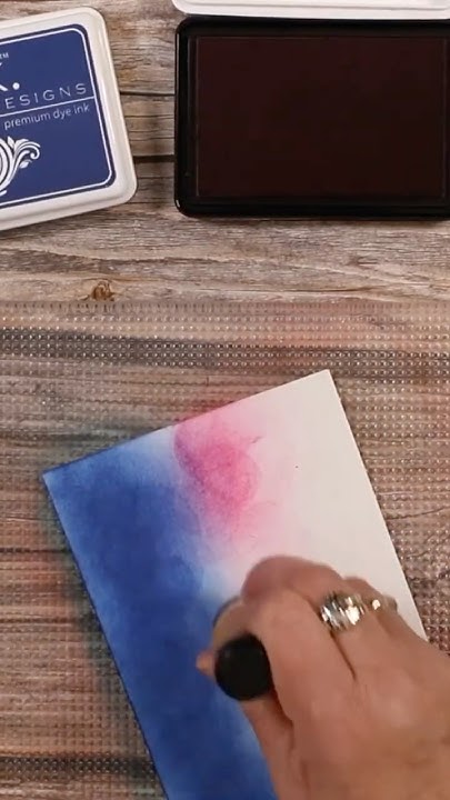 Ink Blending + Embossing Folder = Stunning Background in Seconds! - YouTube