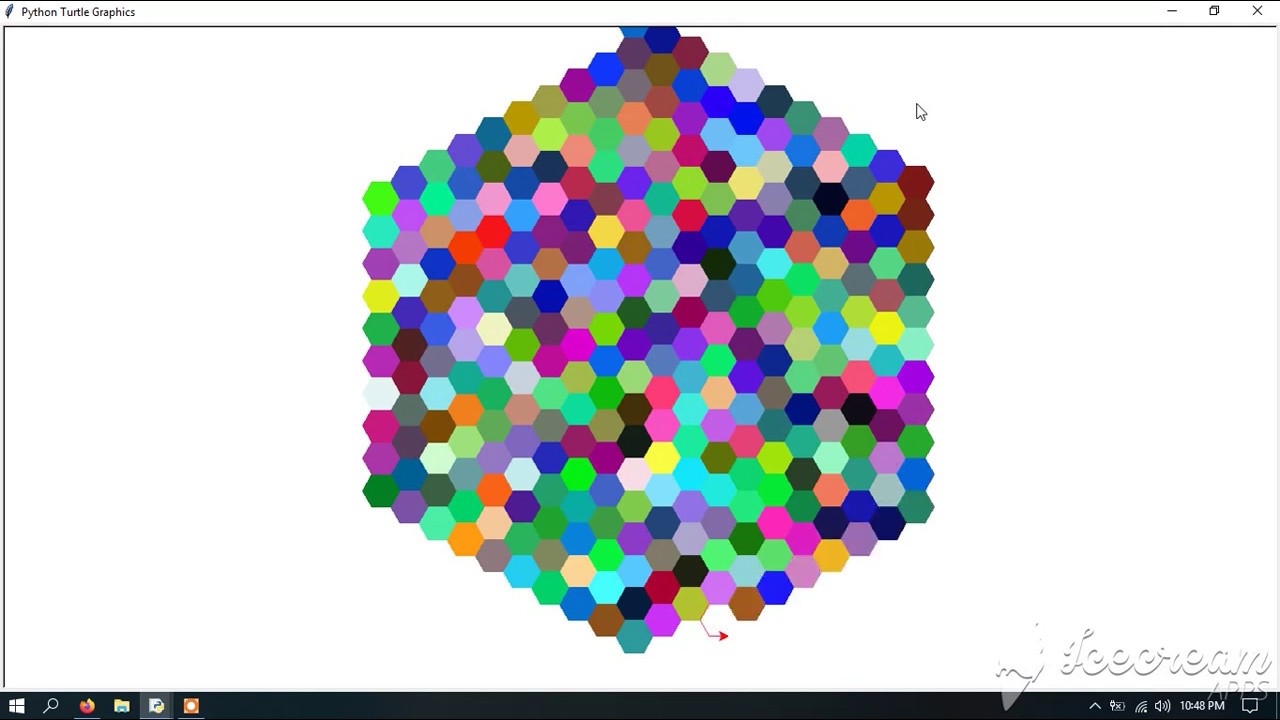 Honeycomb using Python Turtle Graphic. - YouTube