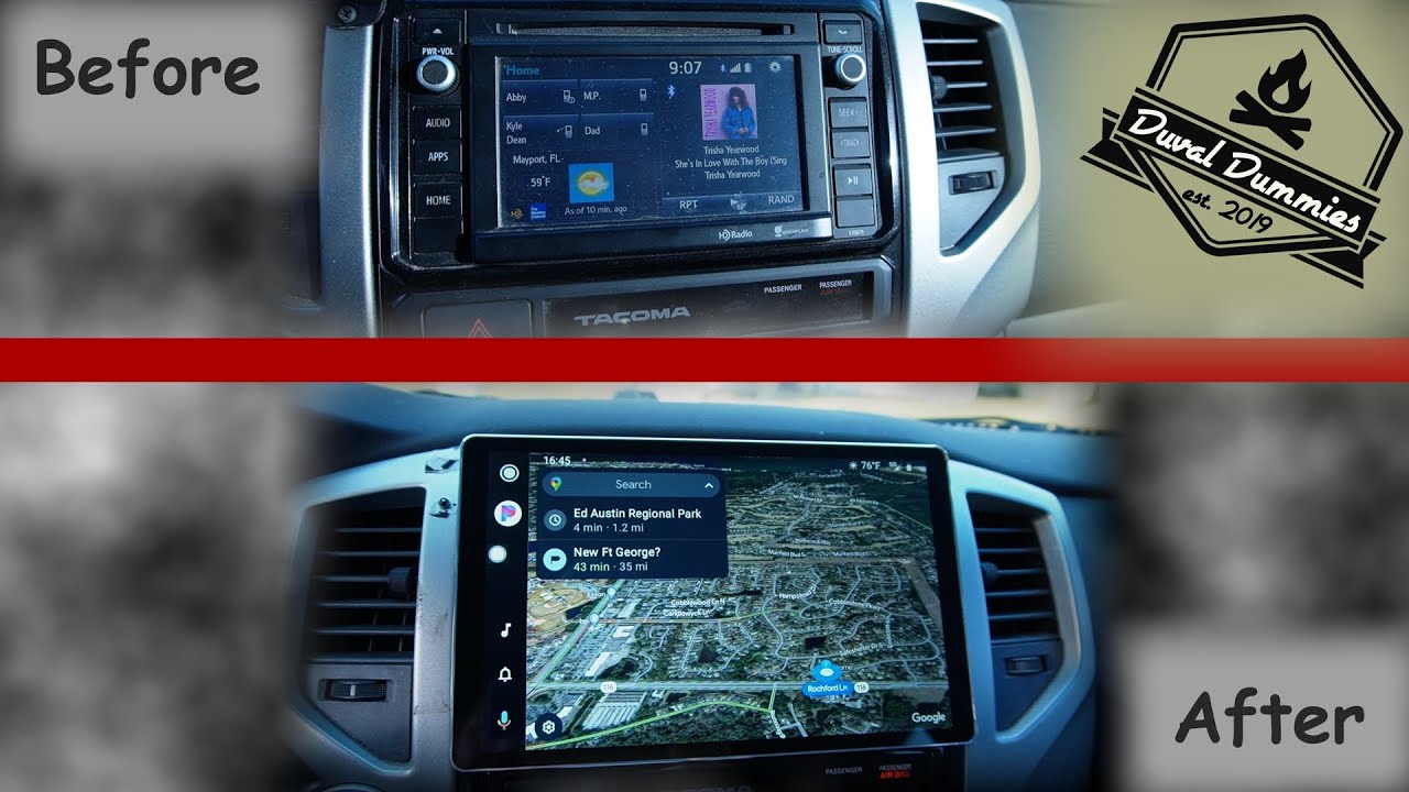 2015 Tacoma Full Joying Head Unit Install W/ Factory Reverse Cam ...