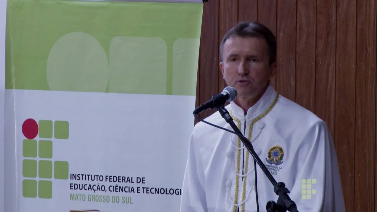 Transmissão de Cargo de Reitor do IFMS - Discurso do reitor Luiz Simão ...