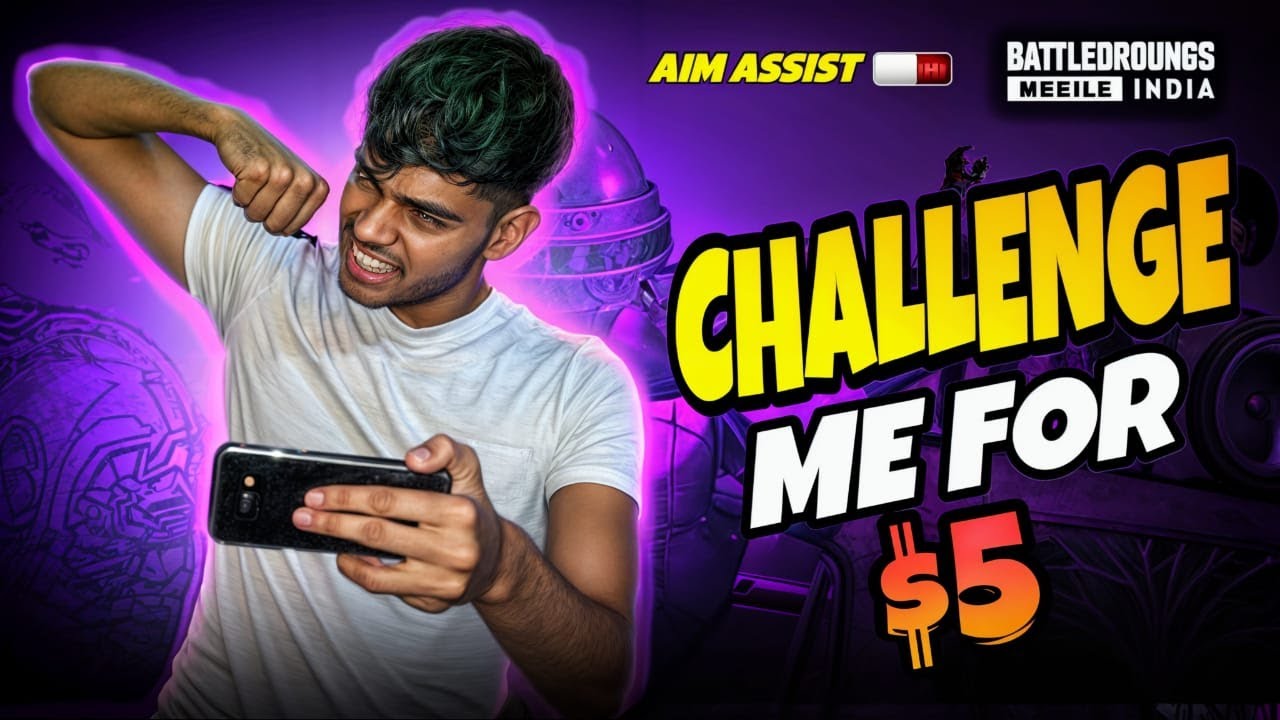 CHALLENGE ME FOR $5 IN BGMI | CHALLENGE DAY 5 | ROAD TO 1K - YouTube