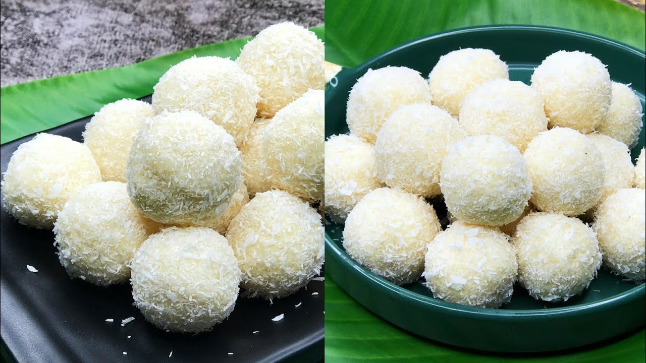 3 Ingredients Coconut Sweets | Easy & Quick Sweets Balls | Delicious ...