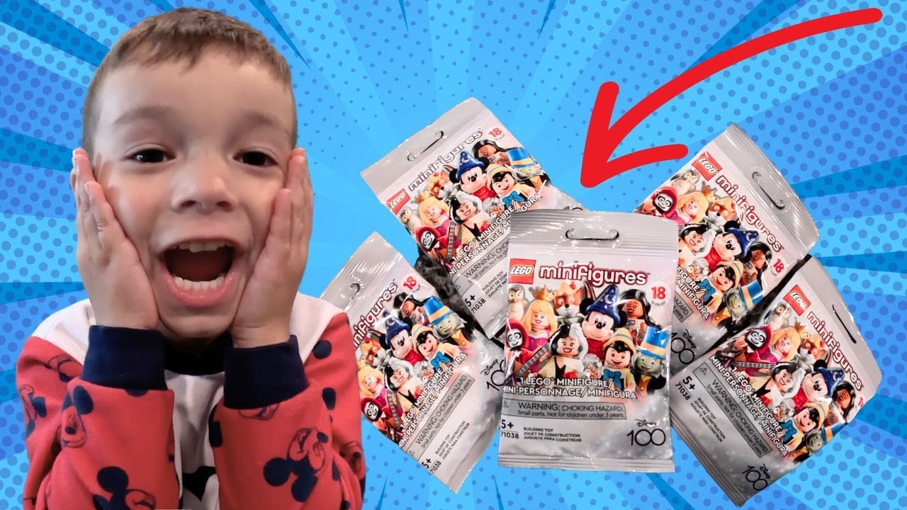 Mason Opens New LEGO Disney 100 Minifigures! BEST Surprise Mystery ...