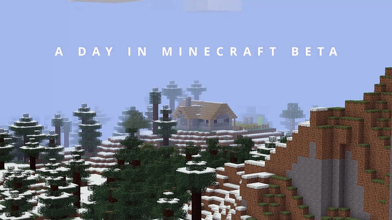 A Day In Minecraft Beta 1.7.3 - YouTube