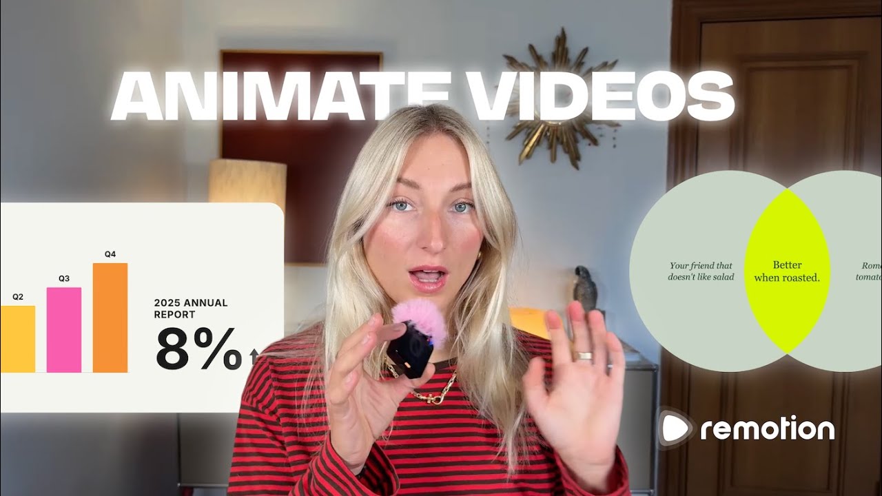 I Made Video Animations in Seconds with Remotion (Beginner-Friendly ...
