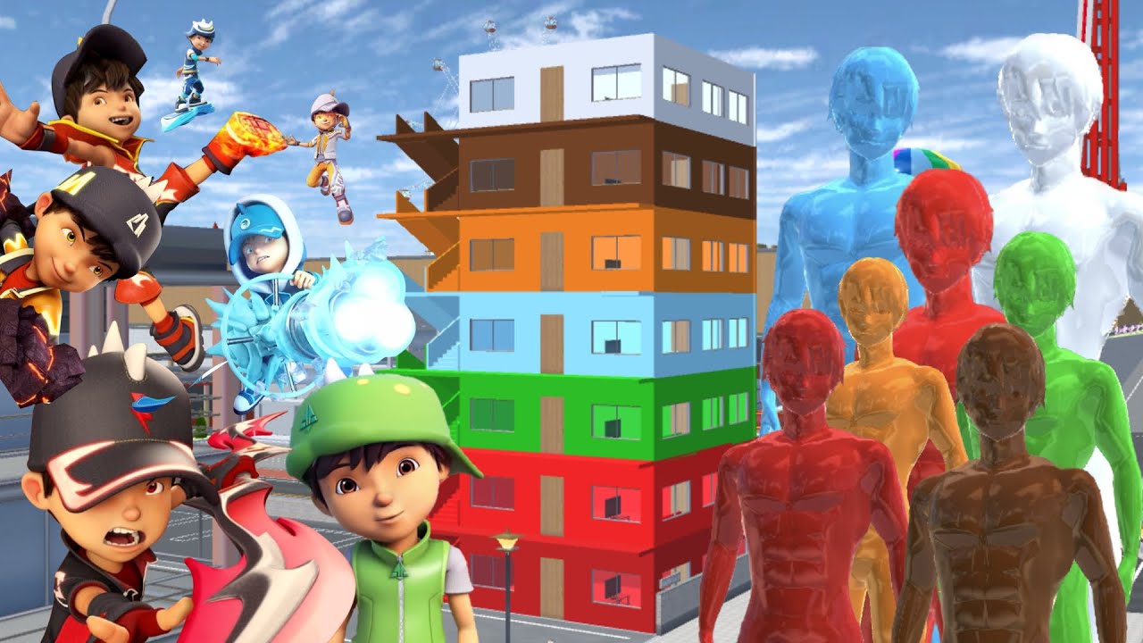 WOW RUMAH BOBOIBOY ELEMEN TINGKAT 7 DI SAKURA!!😱|| EXPERIMEN BOBOIBOY ...