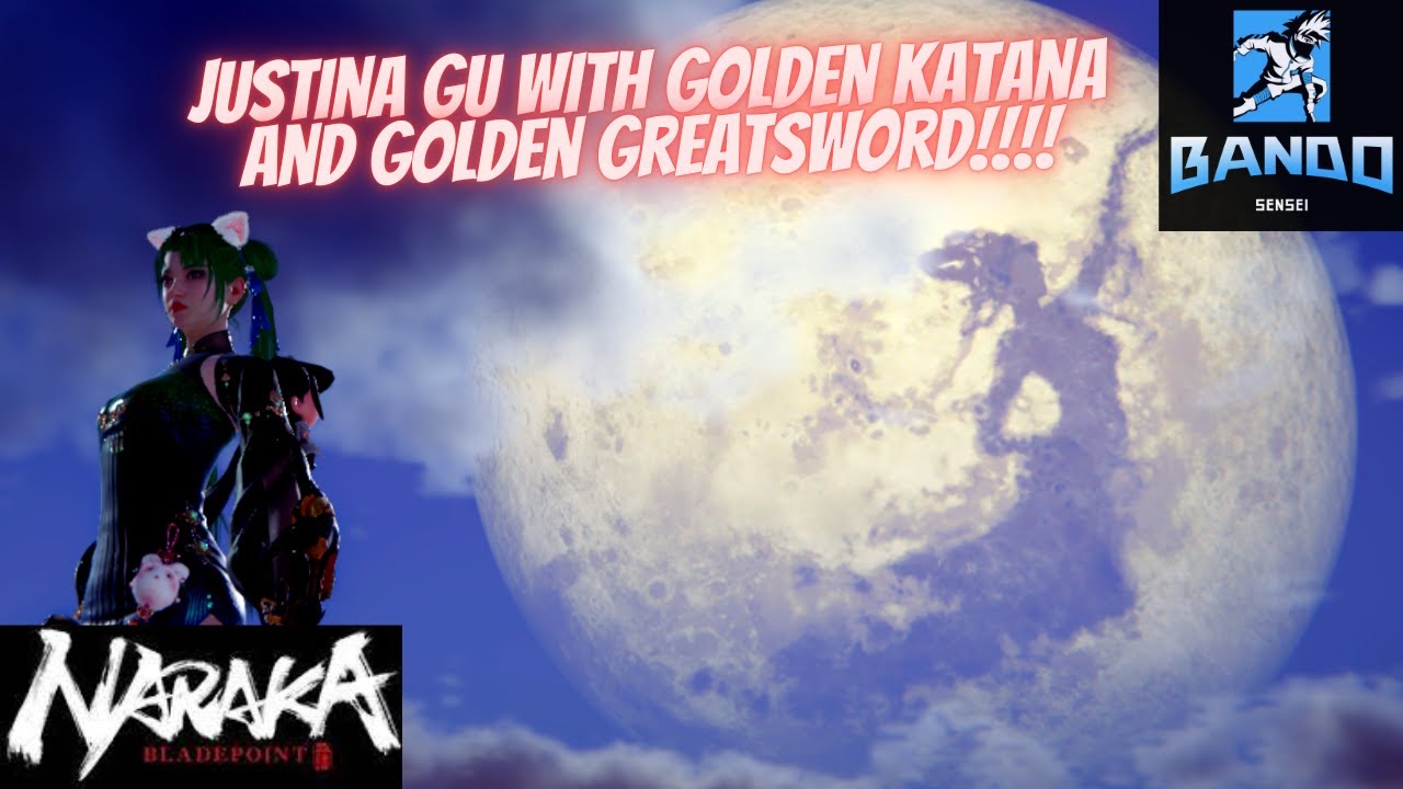 NARAKA: Bladepoint - JUSTINA GU WITH GOLDEN KATANA AND GOLDEN ...