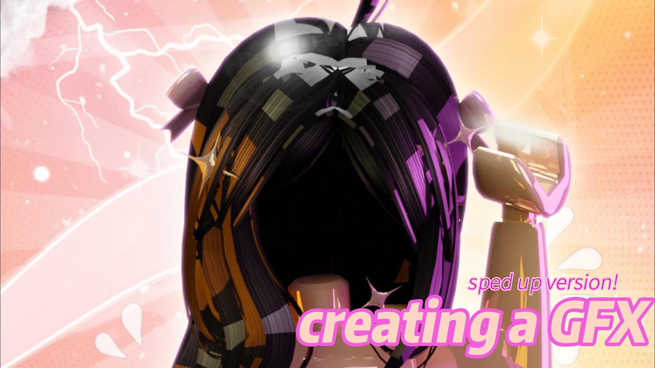 SIMPLE ROBLOX GFX (speed art) - YouTube