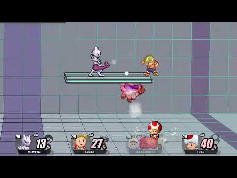 SSF2 Beta FMC: Mewtwo Vs Lucas Vs Ice Climbers Vs Toad - YouTube