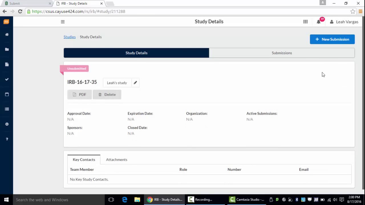Sacramento State Investigator IRB Submission using Cayuse IRB - YouTube